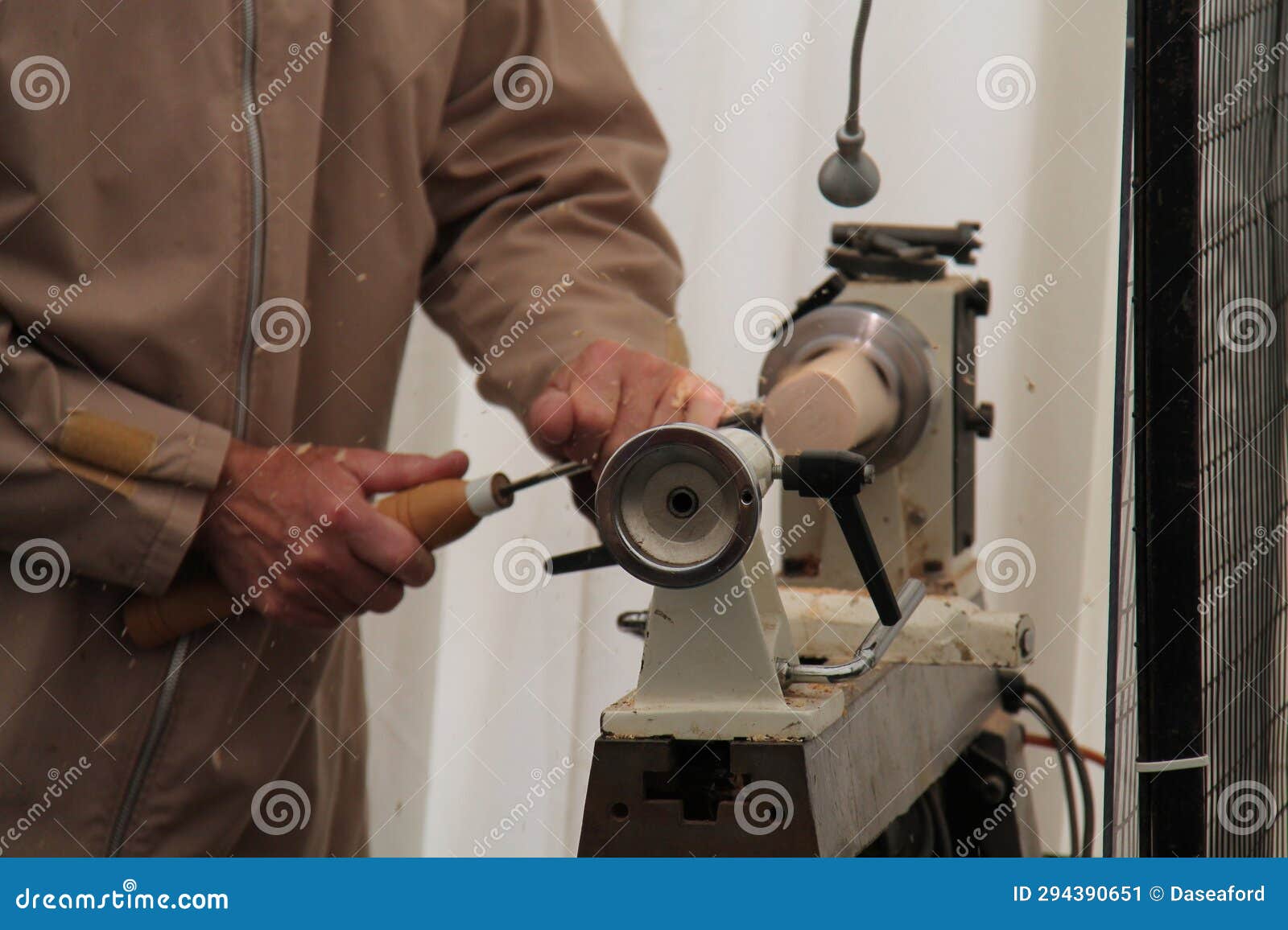 Traditional Woodwork Lathe. Stock Image - Image of sculpture, iron ...