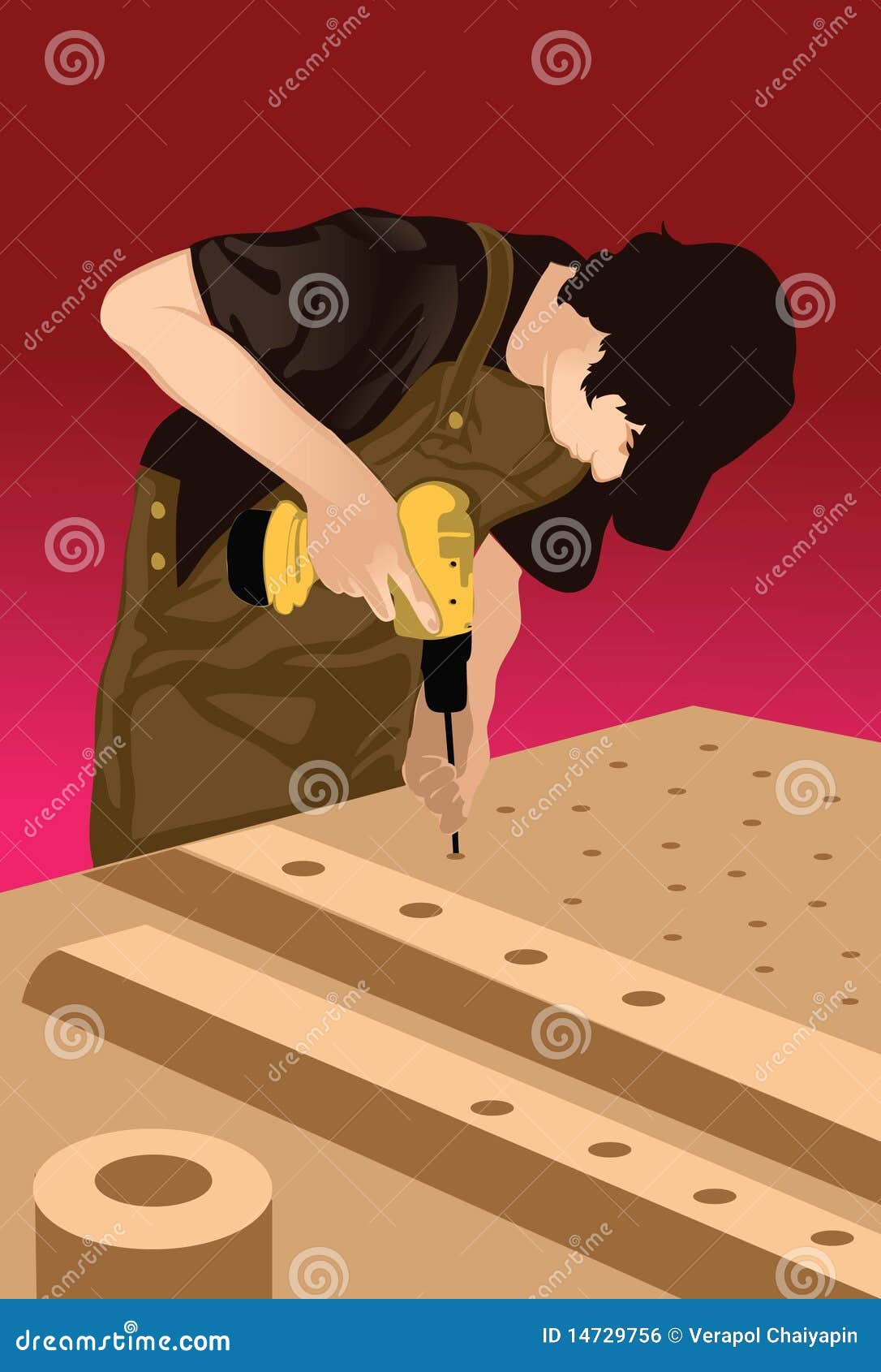The craftsmanship stock illustration. Illustration of labor - 14729756