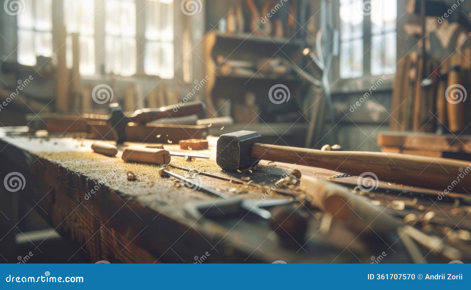 Craftsmanship in Action: Hammer and Tools in a Traditional Carpenter S ...