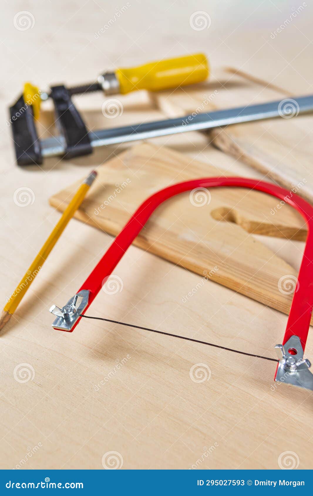 Craftsmanship and Carpentry Concepts. Lineup of Assorted Various Work ...