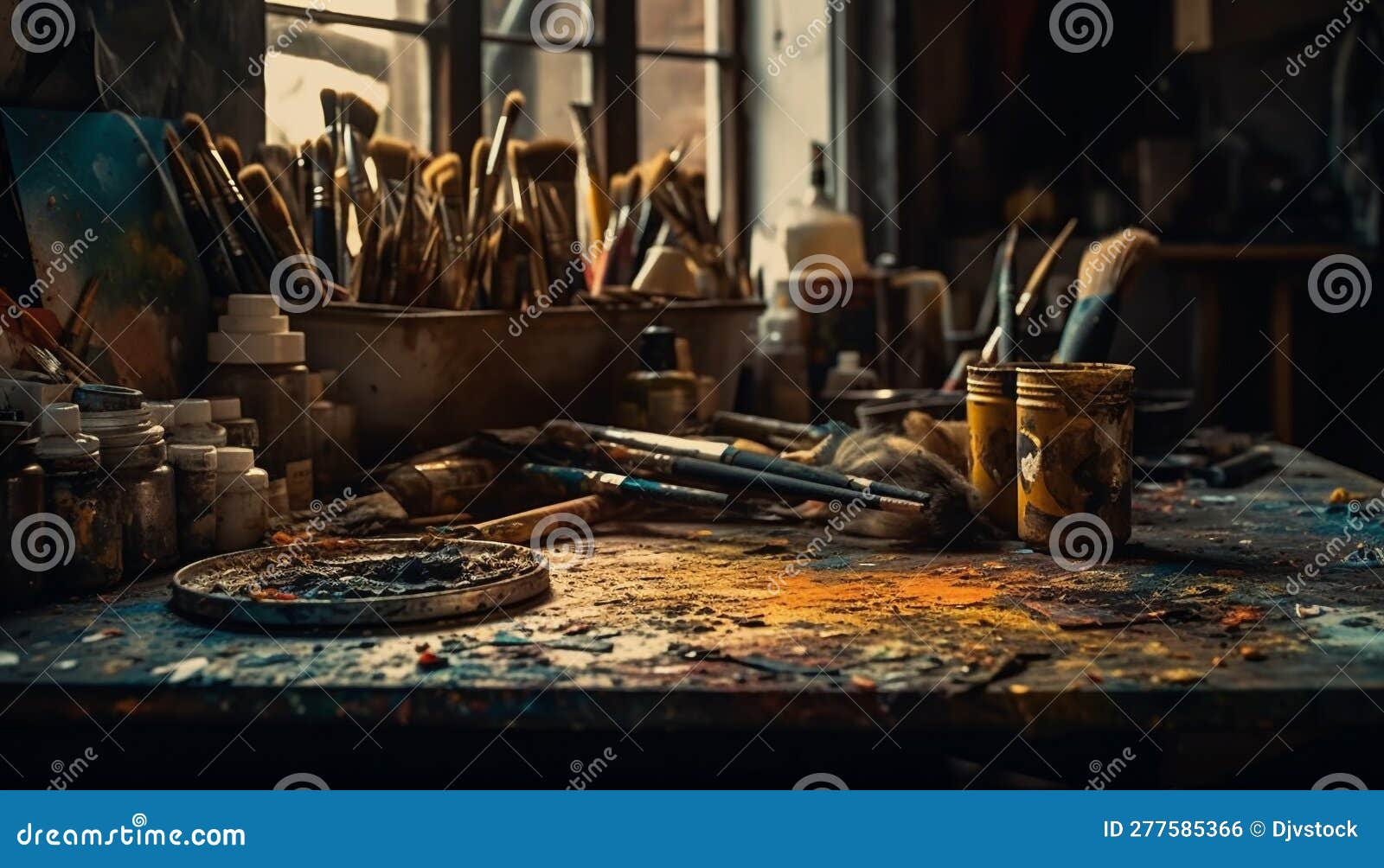 Craftsperson Toolbox: a Messy, Colorful Collection of Old Work Tools ...