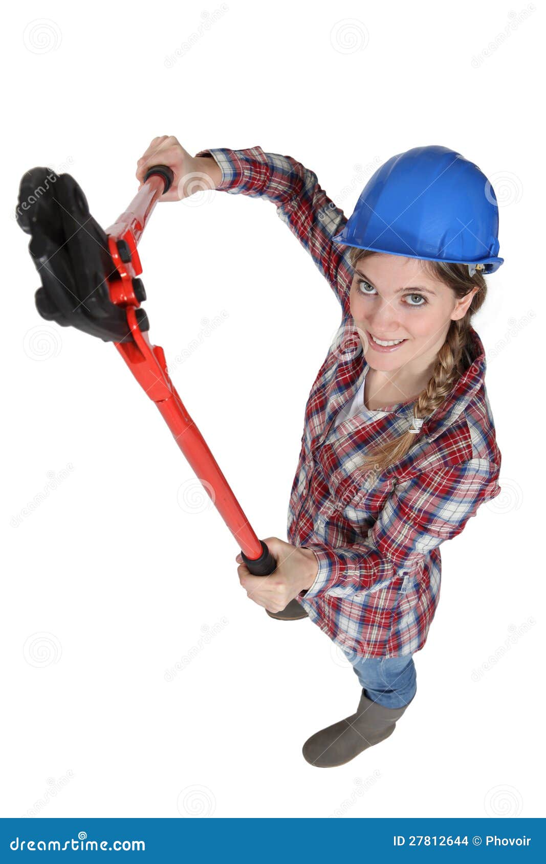Craftswoman Holding a Spanner Stock Photo - Image of craft, house: 27812644
