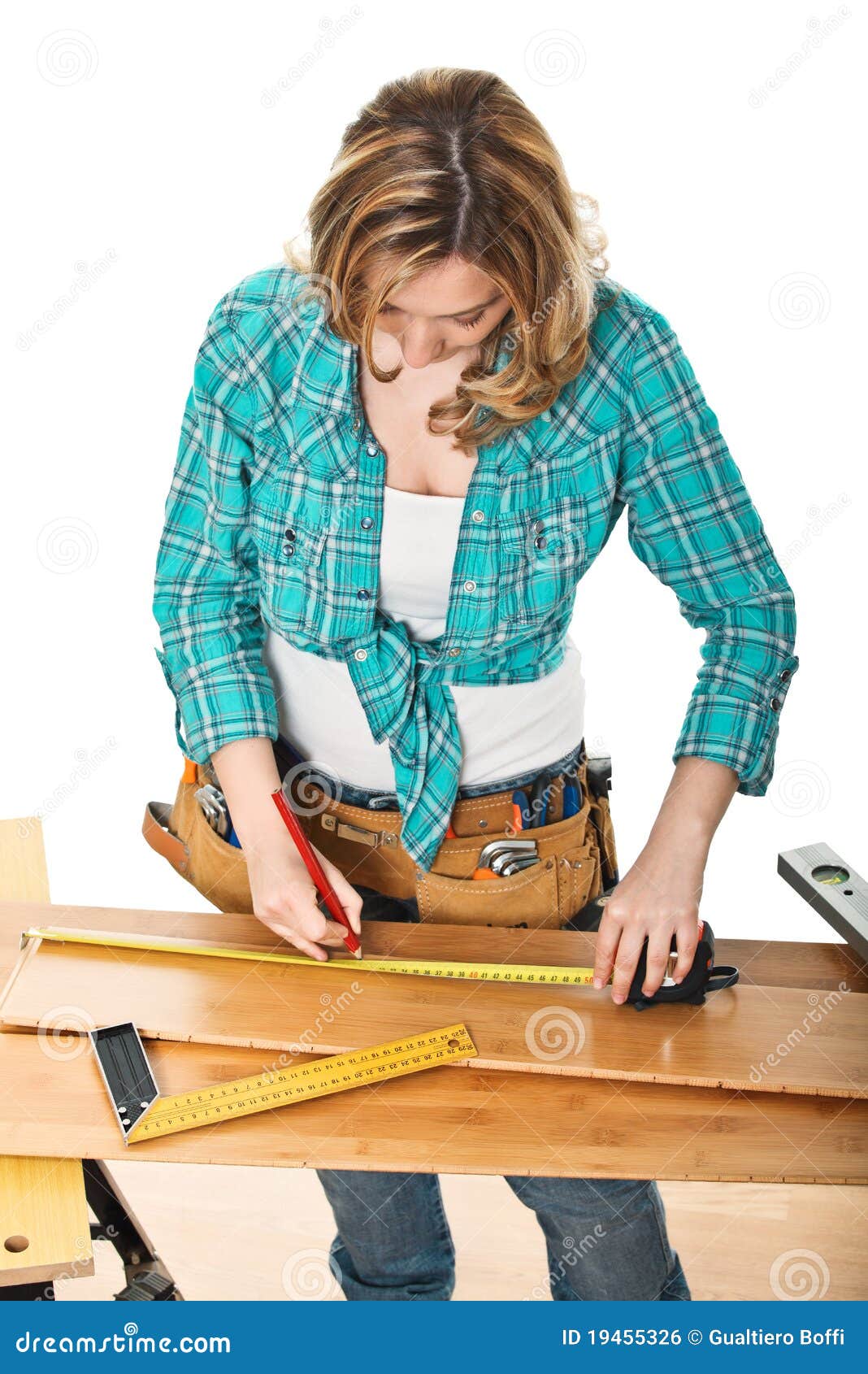 Craftwoman at work stock photo. Image of carpenter, constructor - 19455326