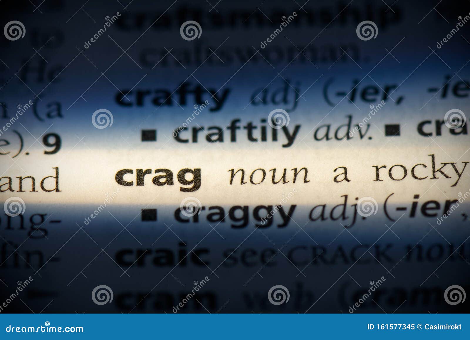 Crag stock image. Image of english, word, focus, education - 161577345