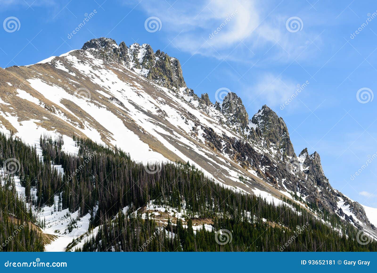 The Crags of Colorado`s Never Summer Mountains Stock Image - Image of ...