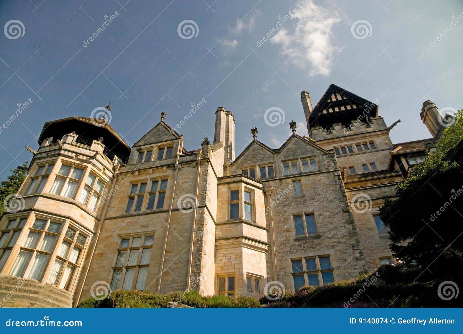 Cragside in close up stock photo. Image of europe, architecture - 9140074