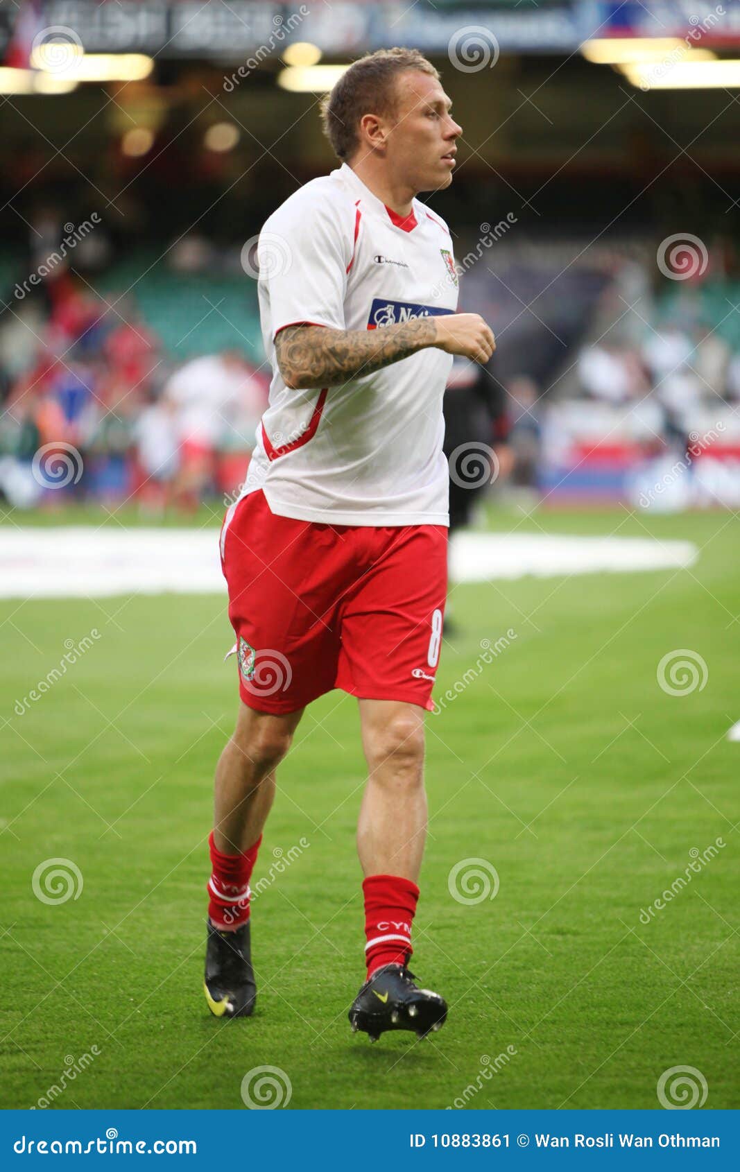 Craig Bellamy Wales editorial photo. Image of south, game - 10883861