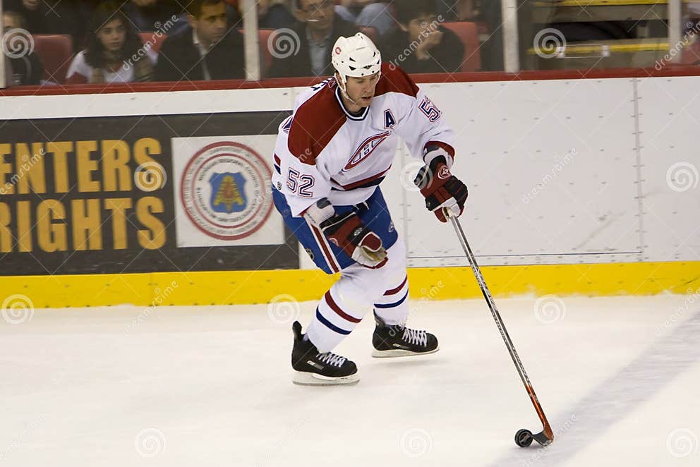 Craig Rivet Handles the Puck Editorial Photo - Image of winter, arena ...