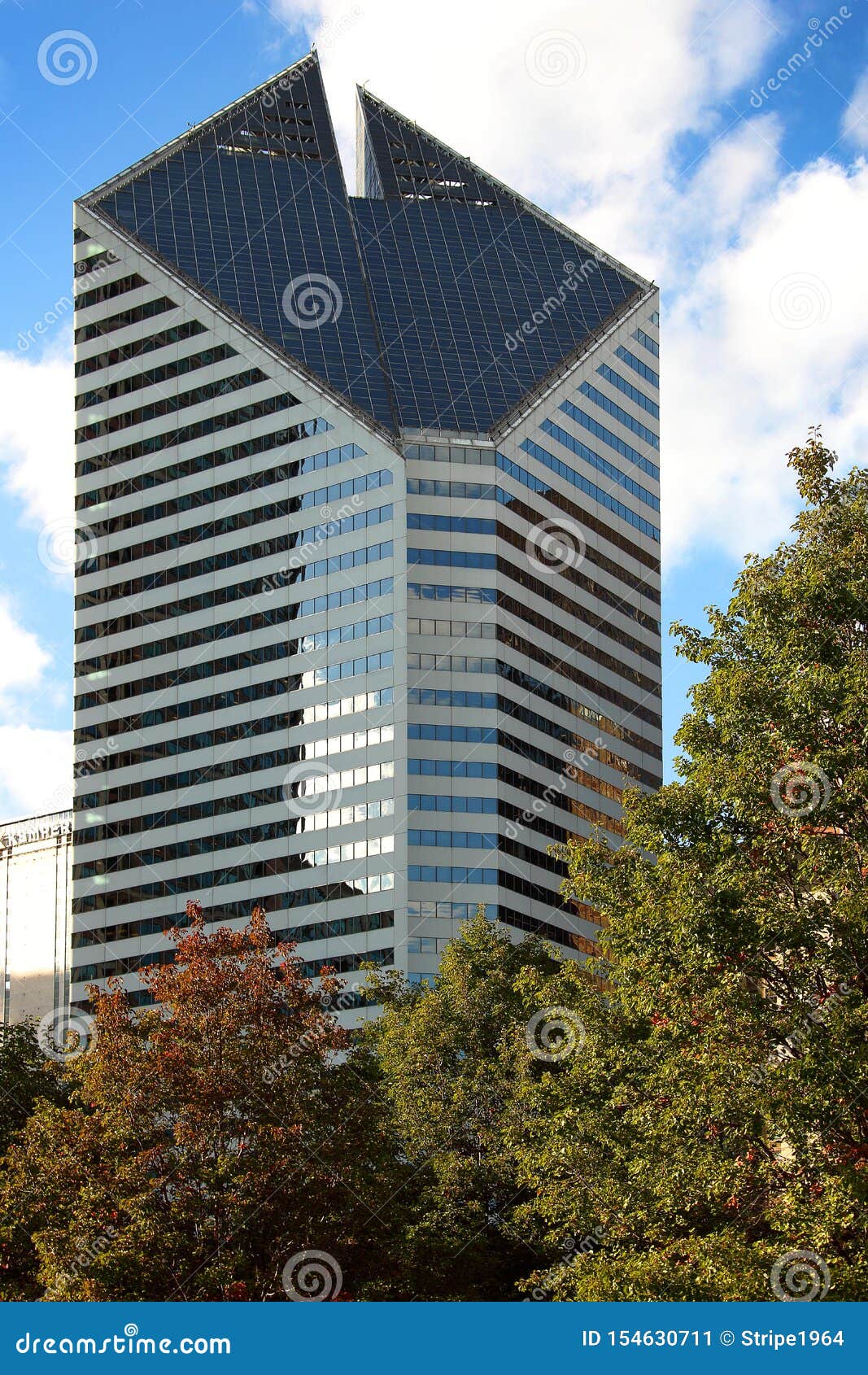 Crain Communications Building Chicago with Autumn Trees Millennium Park ... Crain Communications Building Chicago with Autumn Trees Millennium Park ...