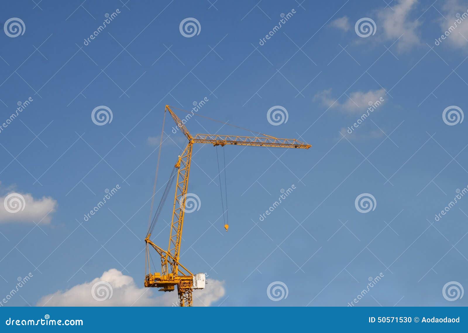 Crain Construction Building in Blue Sky. Stock Photo - Image of china ...