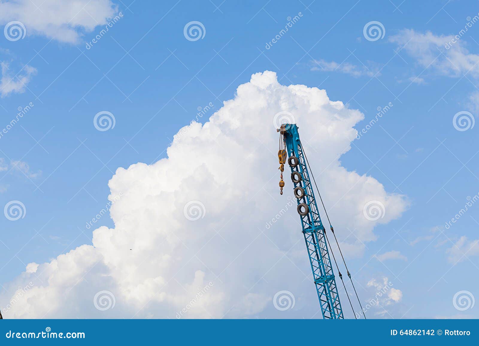 Crain construction stock photo. Image of heavens, clear - 64862142