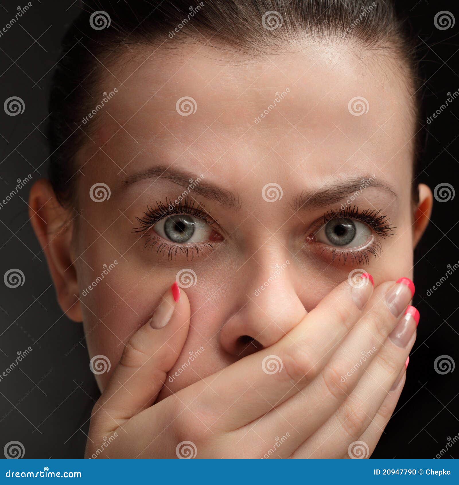 Crainte photo stock. Image du expression, visage, personne - 20947790