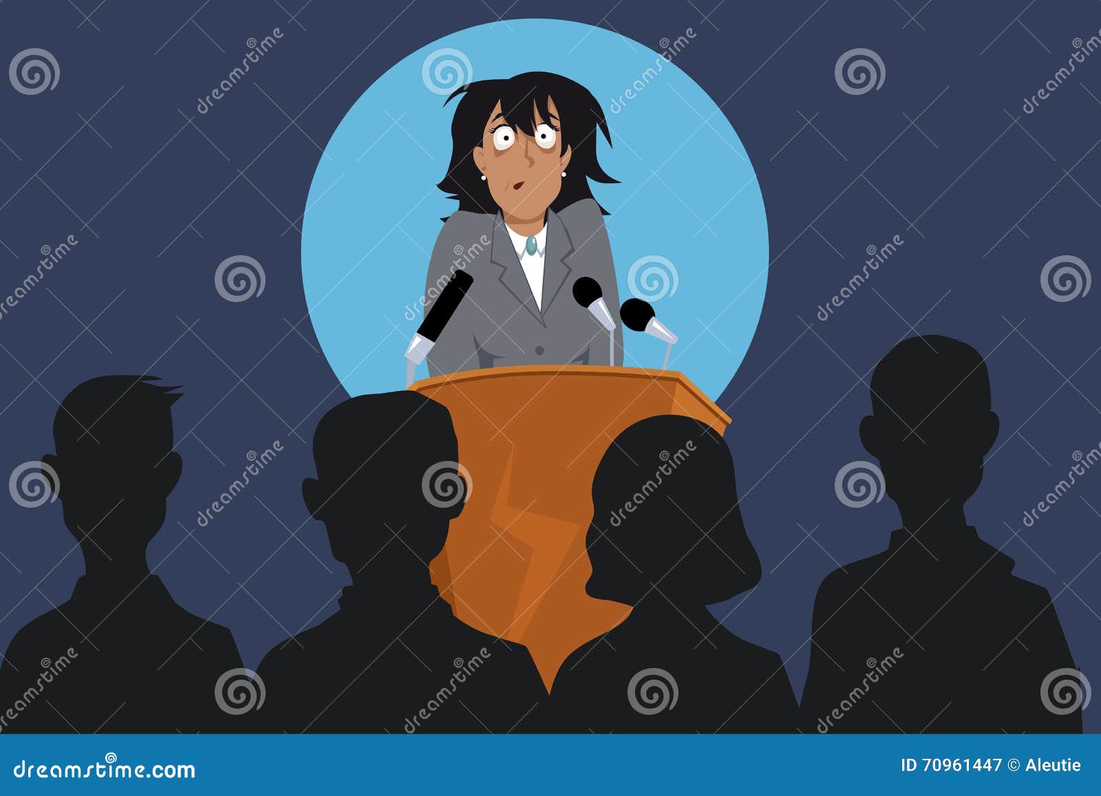 Crainte De La Prise De Parole En Public Illustration de Vecteur ...
