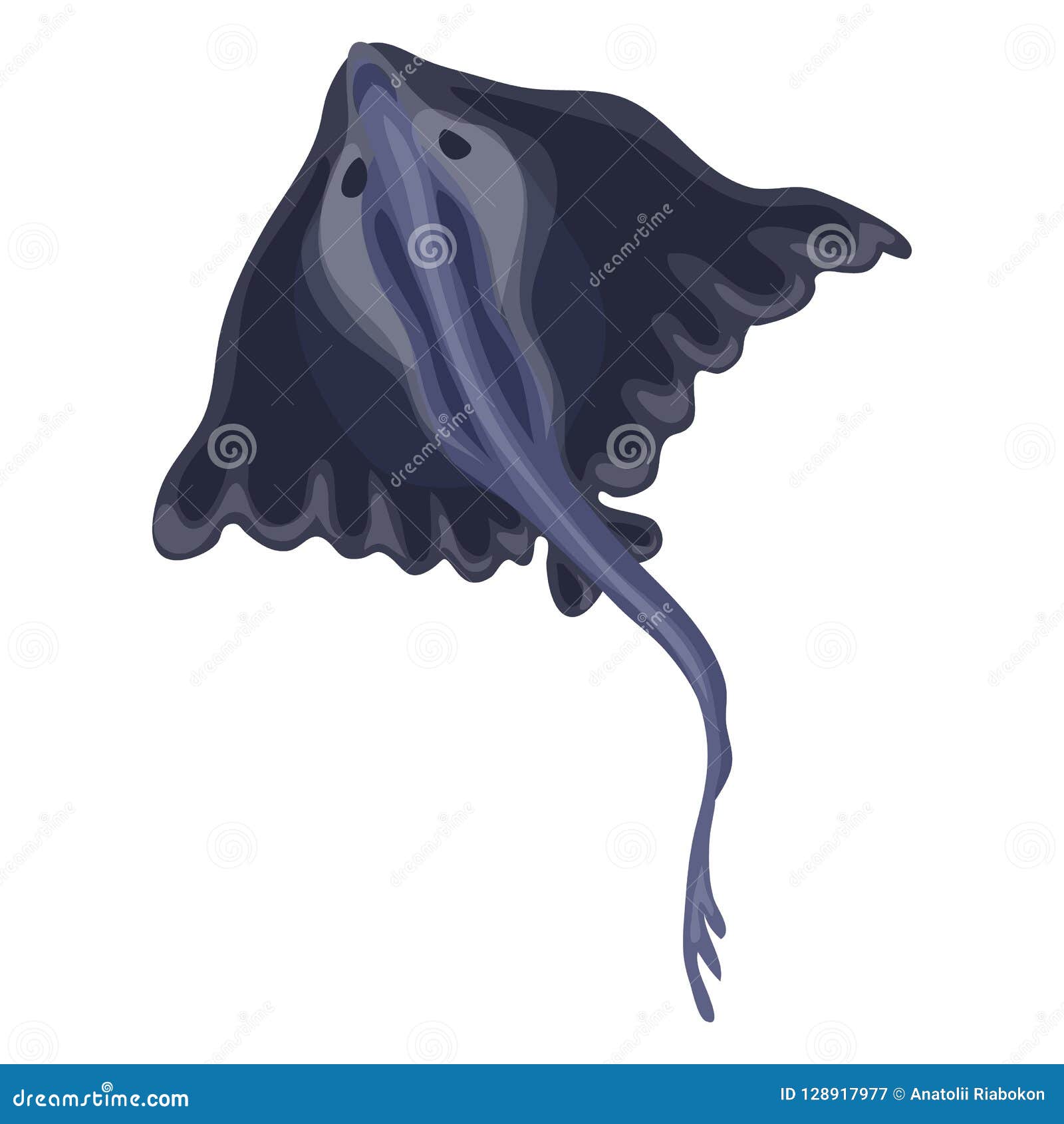 Cramp-fish. Orlyak. Vector Illustration. Outline On A White Isolated ...