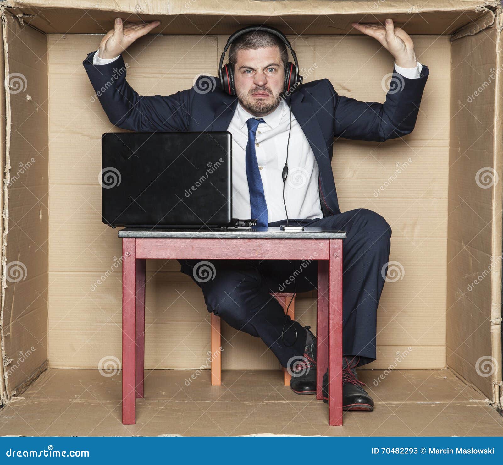Cramped Office at the Workplace Stock Image - Image of owner ...