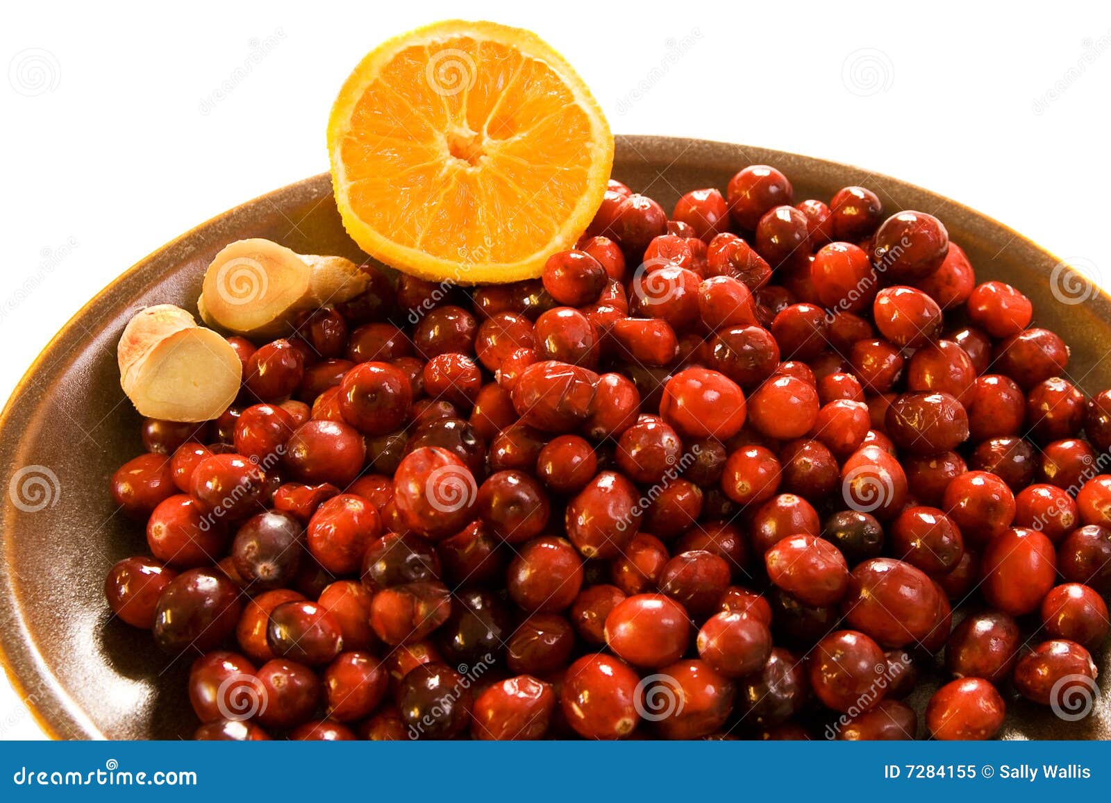 Cranberries, Ginger & Orange Stock Image - Image of sauce, stem: 7284155