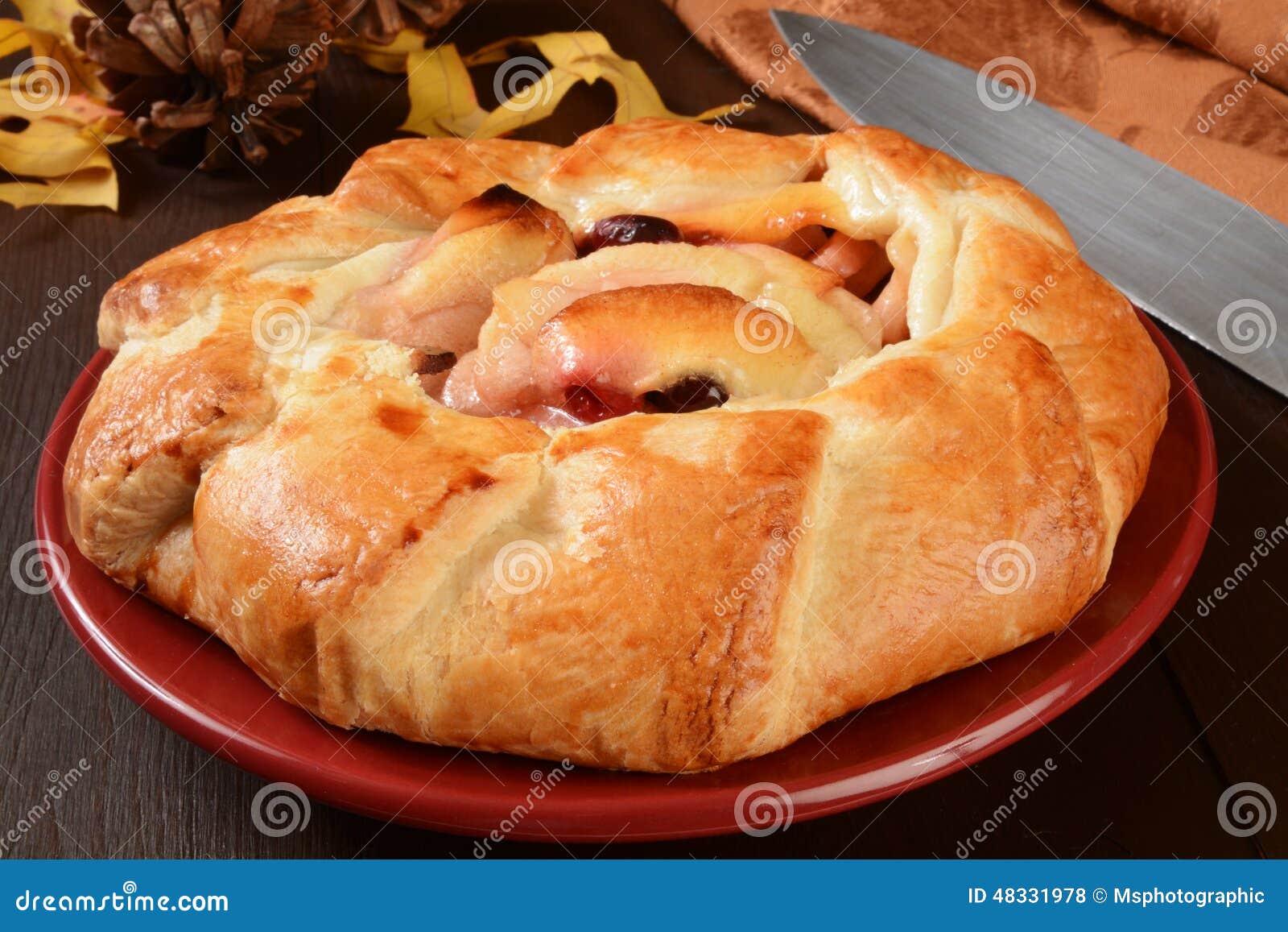 Cranberry apple galetta stock photo. Image of gourmet - 48331978