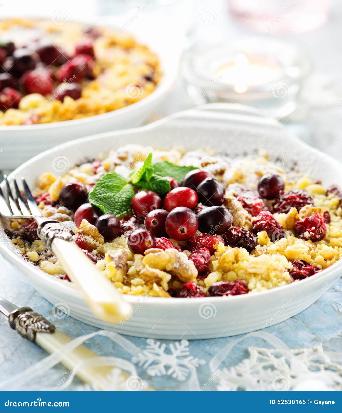 Cranberry crumble stock image. Image of party, sweet - 62530165