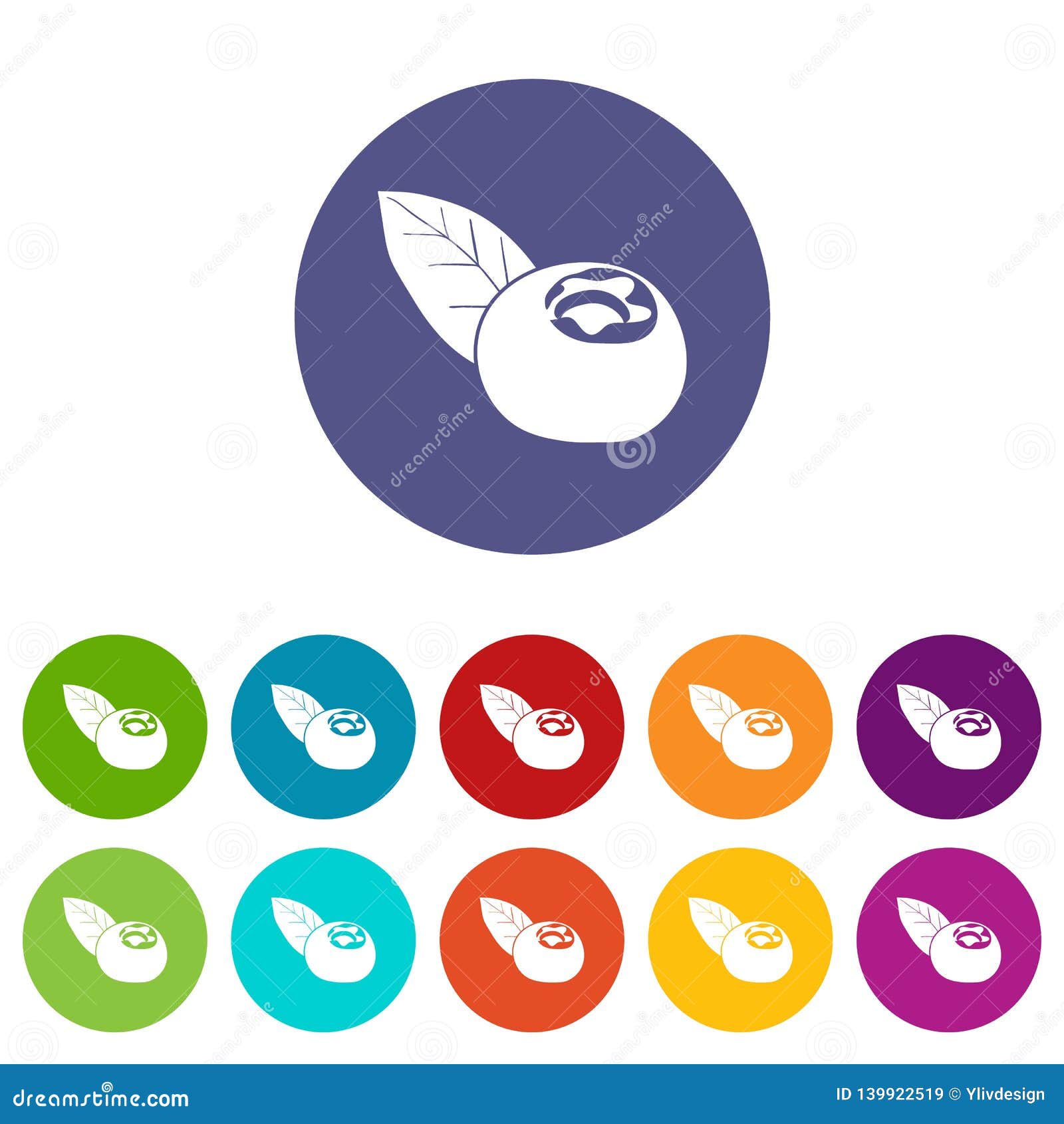 Cranberry Icons Set Vector Color Stock Vector - Illustration of healthy ...
