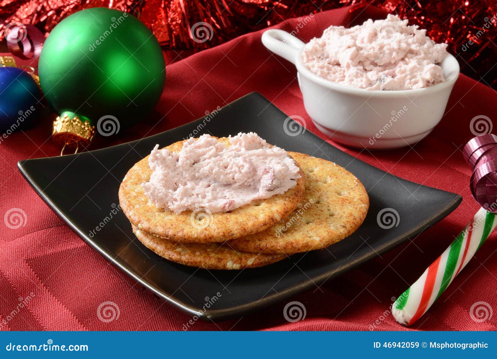 Cranberry Orange Cheese Spread Stock Image - Image of christmas ...