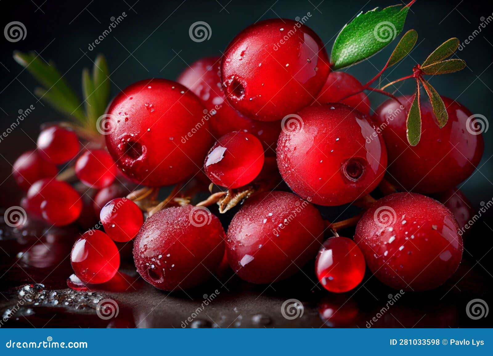 Cranberry Red Berry. AI Generated Stock Illustration - Illustration of ...