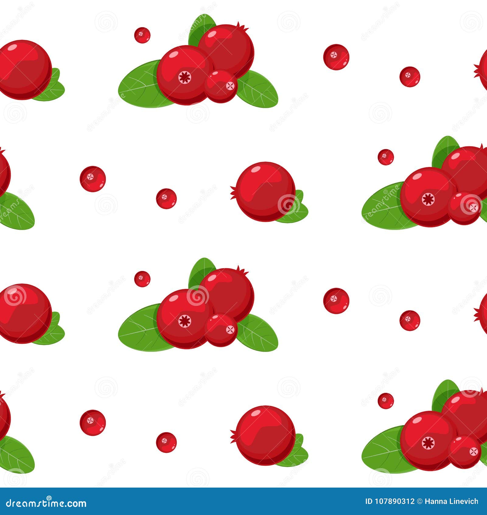 Cranberry seamless pattern stock illustration. Illustration of hand ...