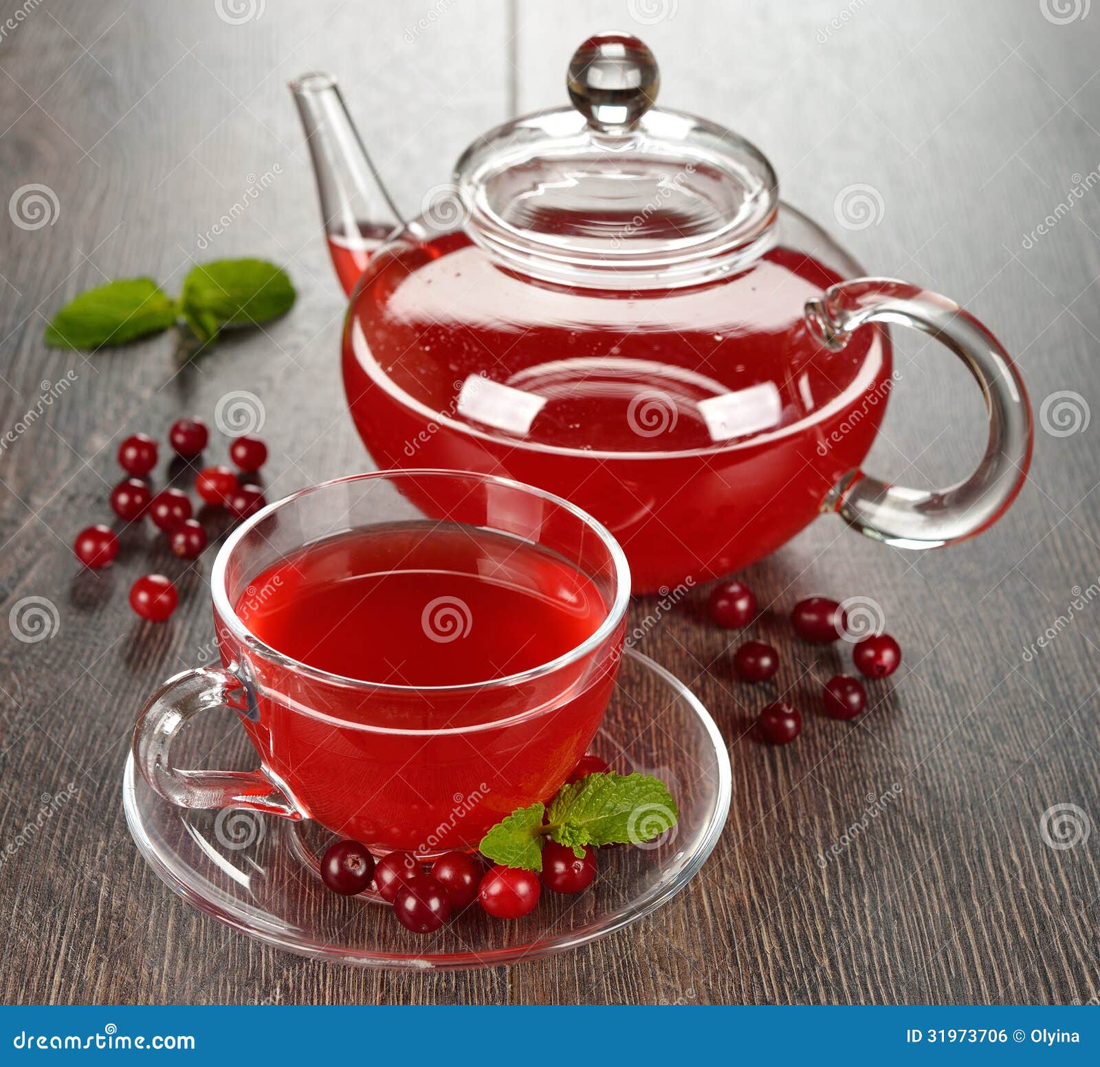 Cranberry tea stock photo. Image of portion, ripe, teapot - 31973706