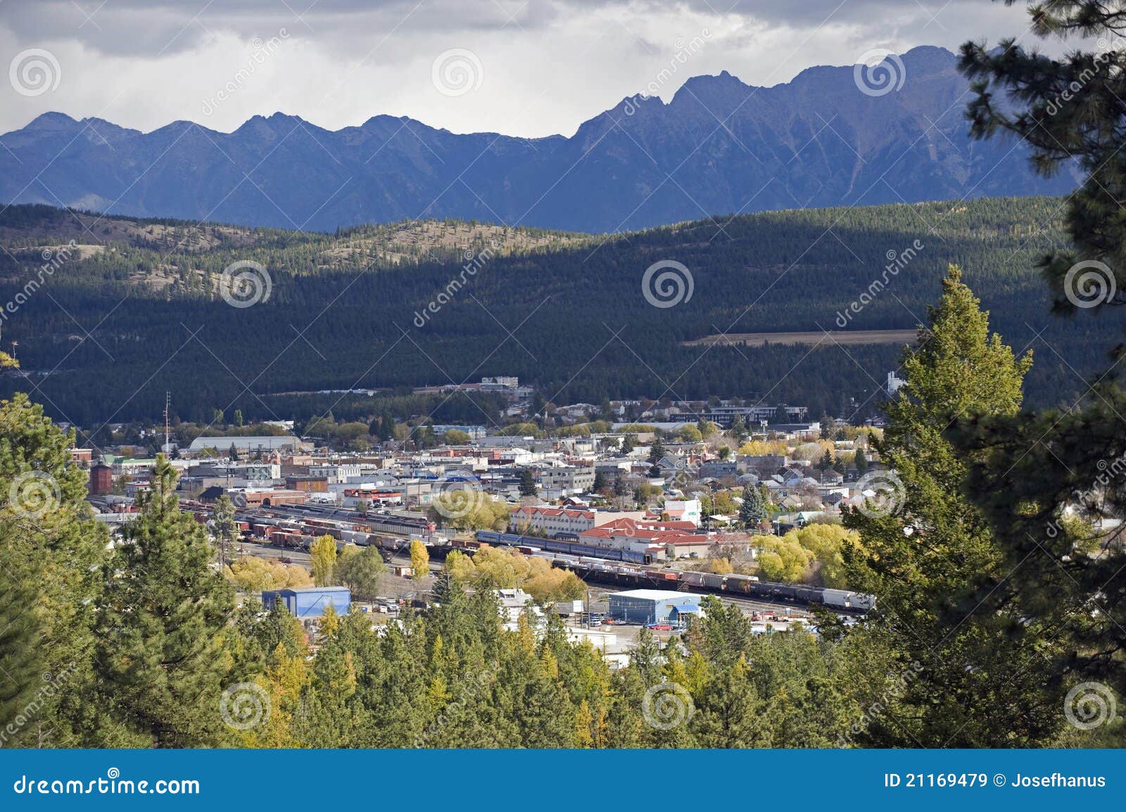 Cranbrook, Britisch-Columbia, Kanada Stockbild - Bild von kolumbien ...