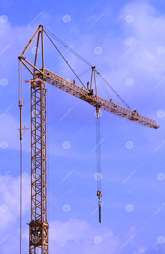 Crane stock photo. Image of constructions, background - 15608692