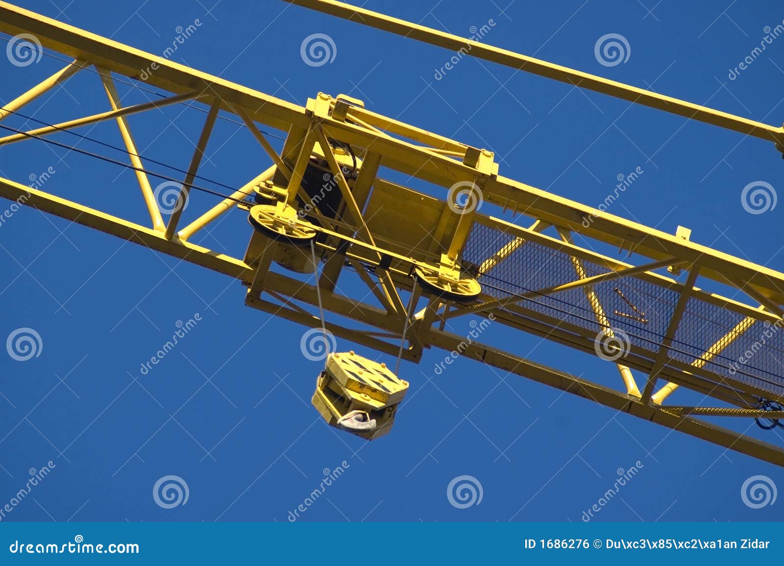 Crane stock photo. Image of industry, crane, tall, blue - 1686276