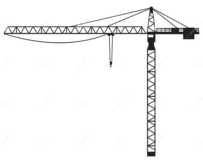 Crane stock vector. Illustration of raise, graphic, engineering - 25560224