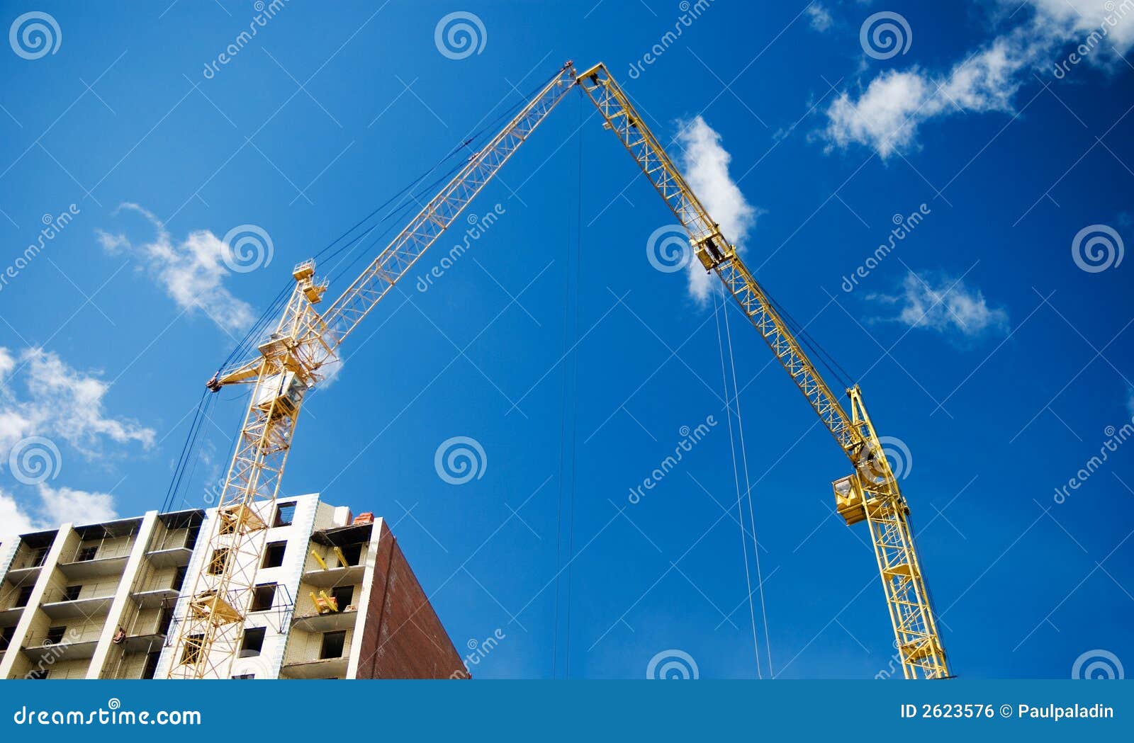Crane stock photo. Image of blue, development, build, work - 2623576