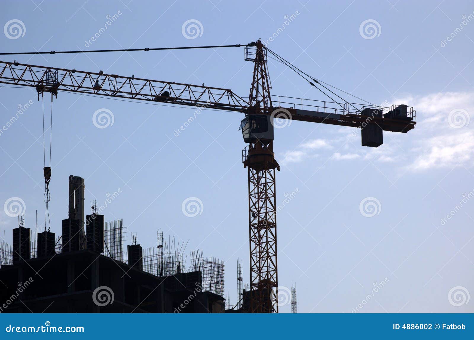 Crane stock photo. Image of site, construction, build - 4886002
