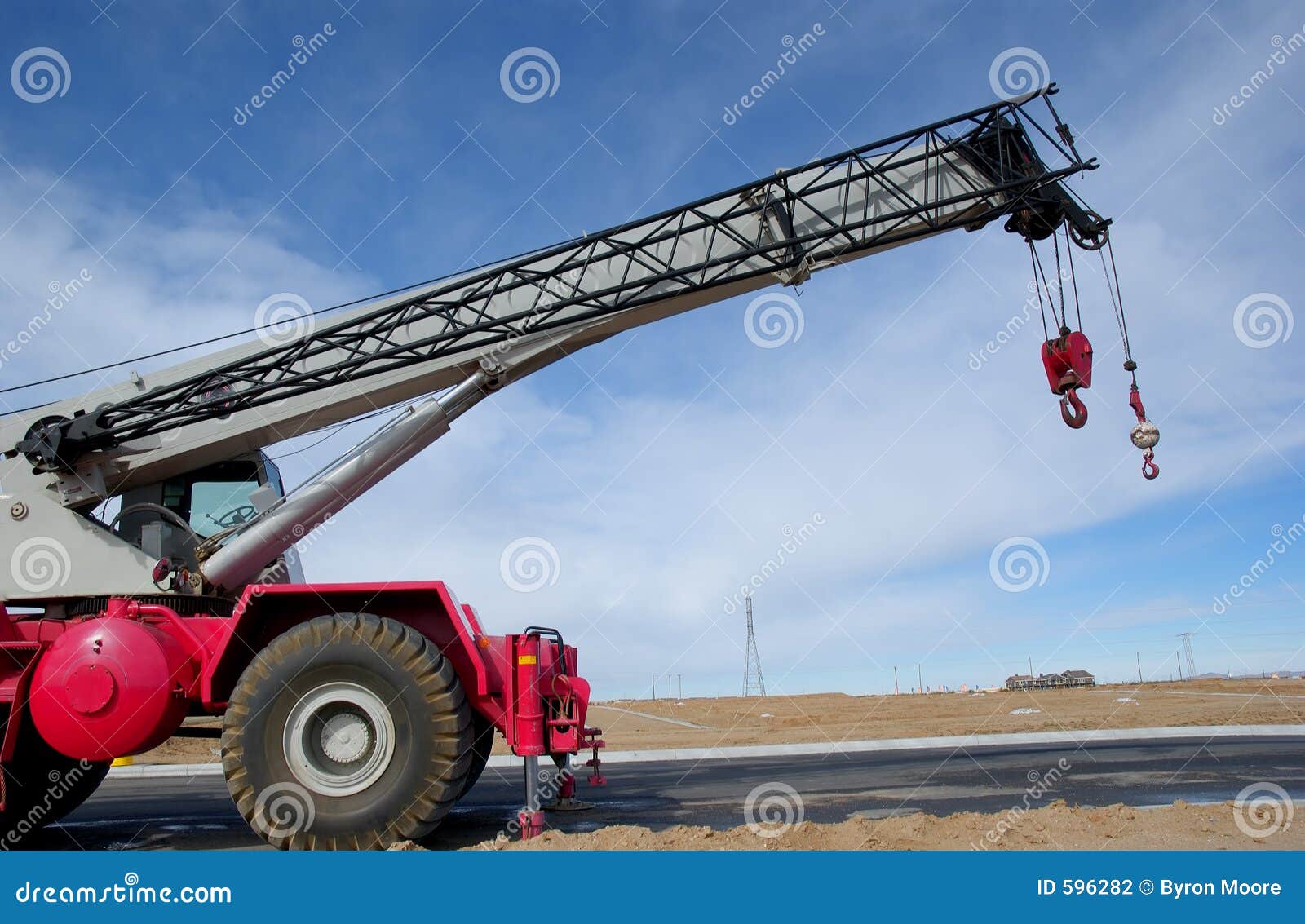 Crane stock photo. Image of lumber, build, estate, house - 596282