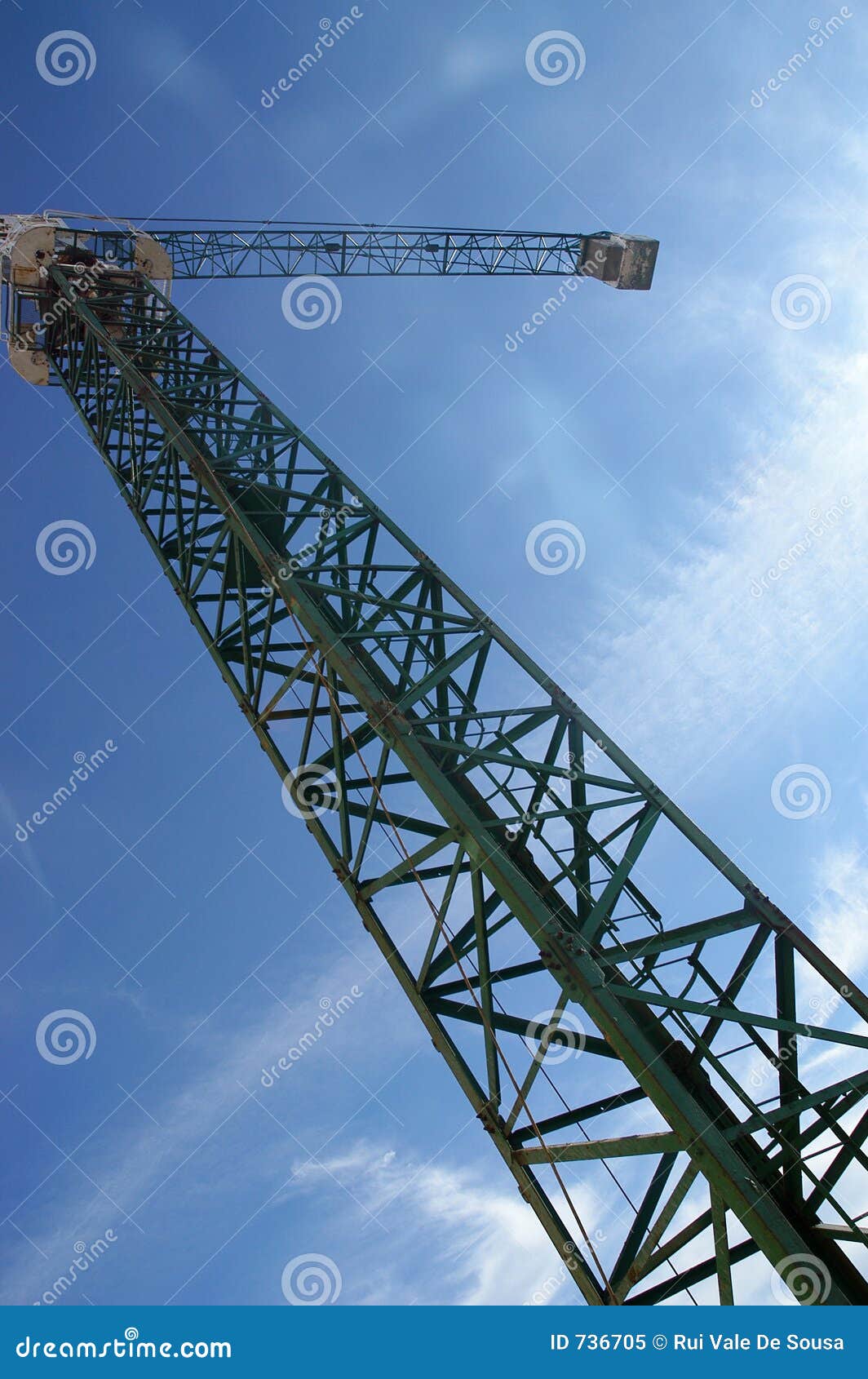 Crane stock image. Image of railing, contrast, ladder, control - 736705