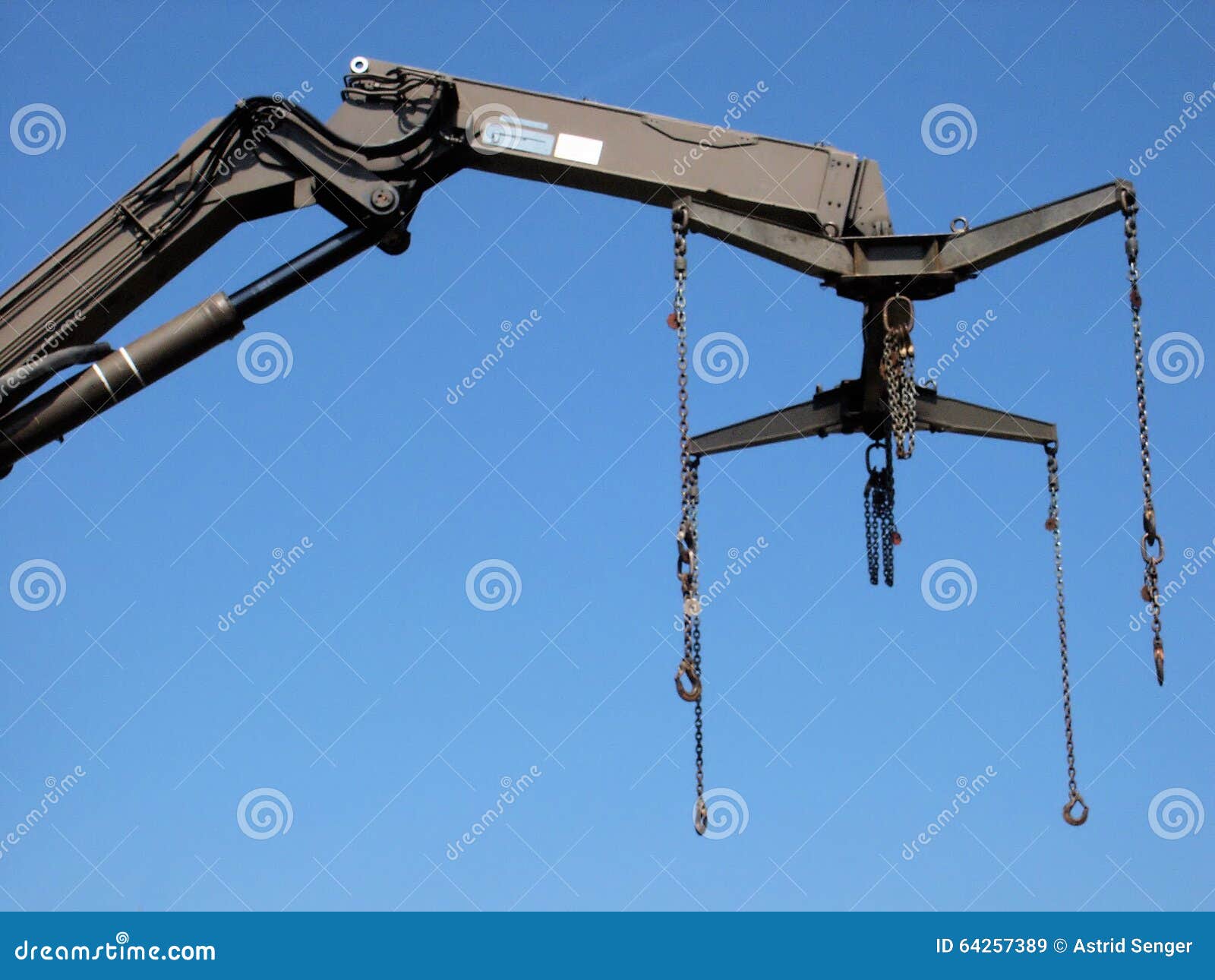 Crane arm stock image. Image of crane, occupation, maschine - 64257389