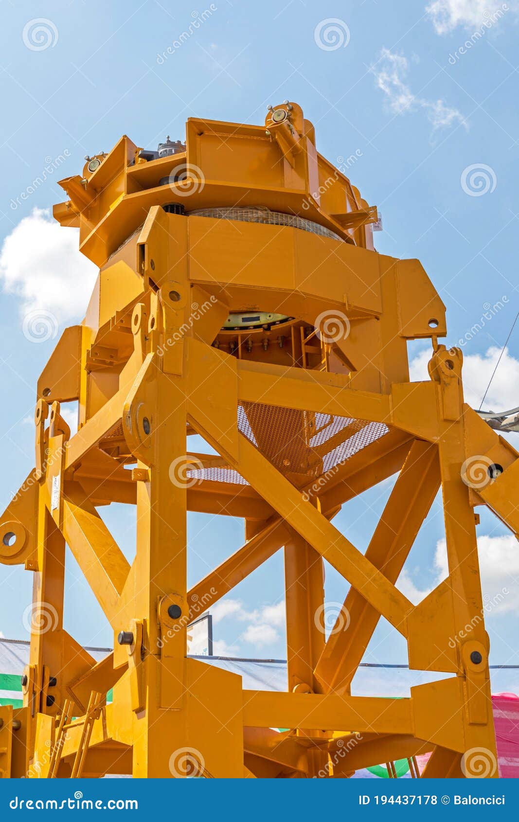 Crane Base Structure stock photo. Image of structure - 194437178