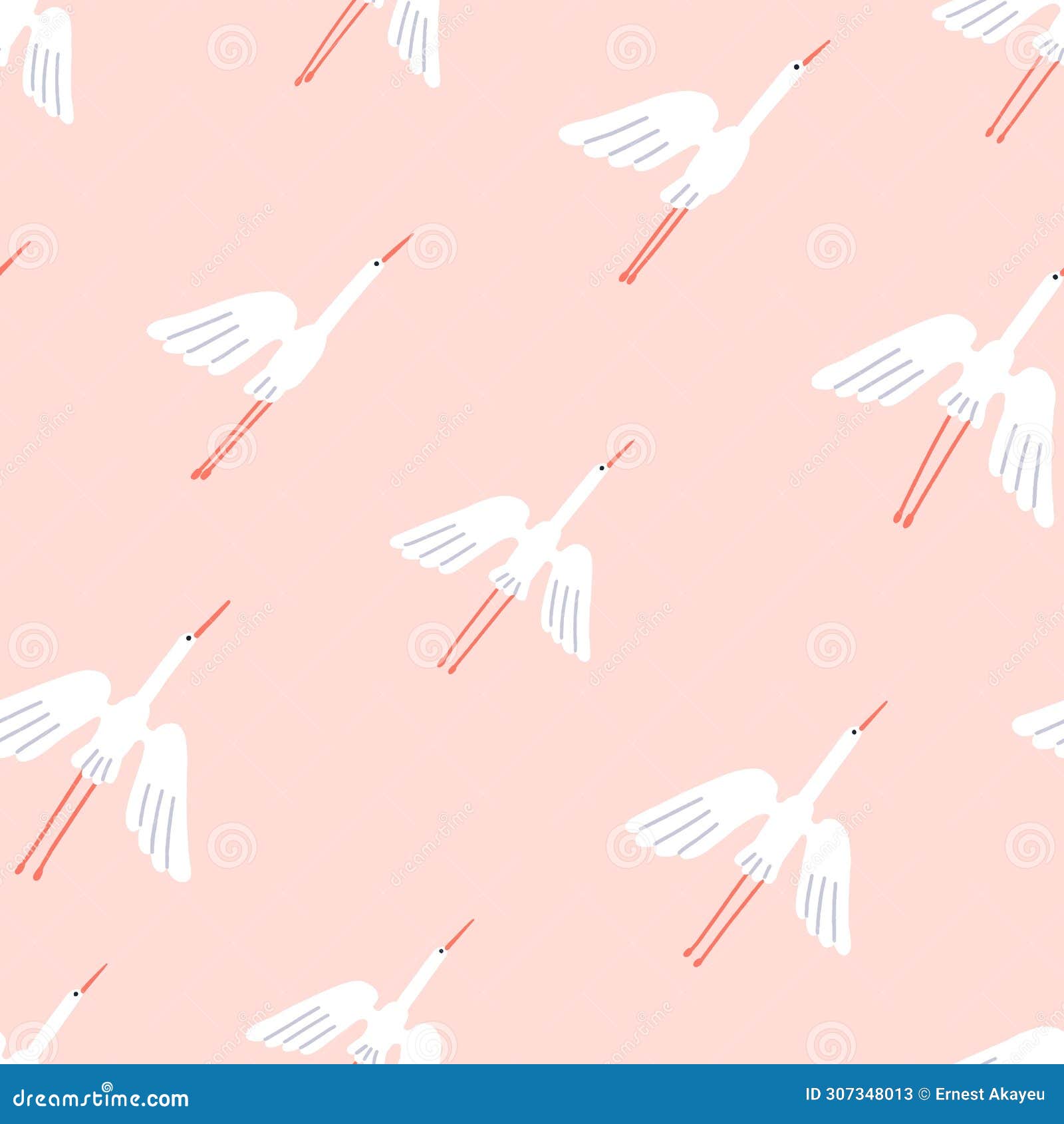 Flock Of Crane Birds. Vector Silhouette Image | CartoonDealer.com ...