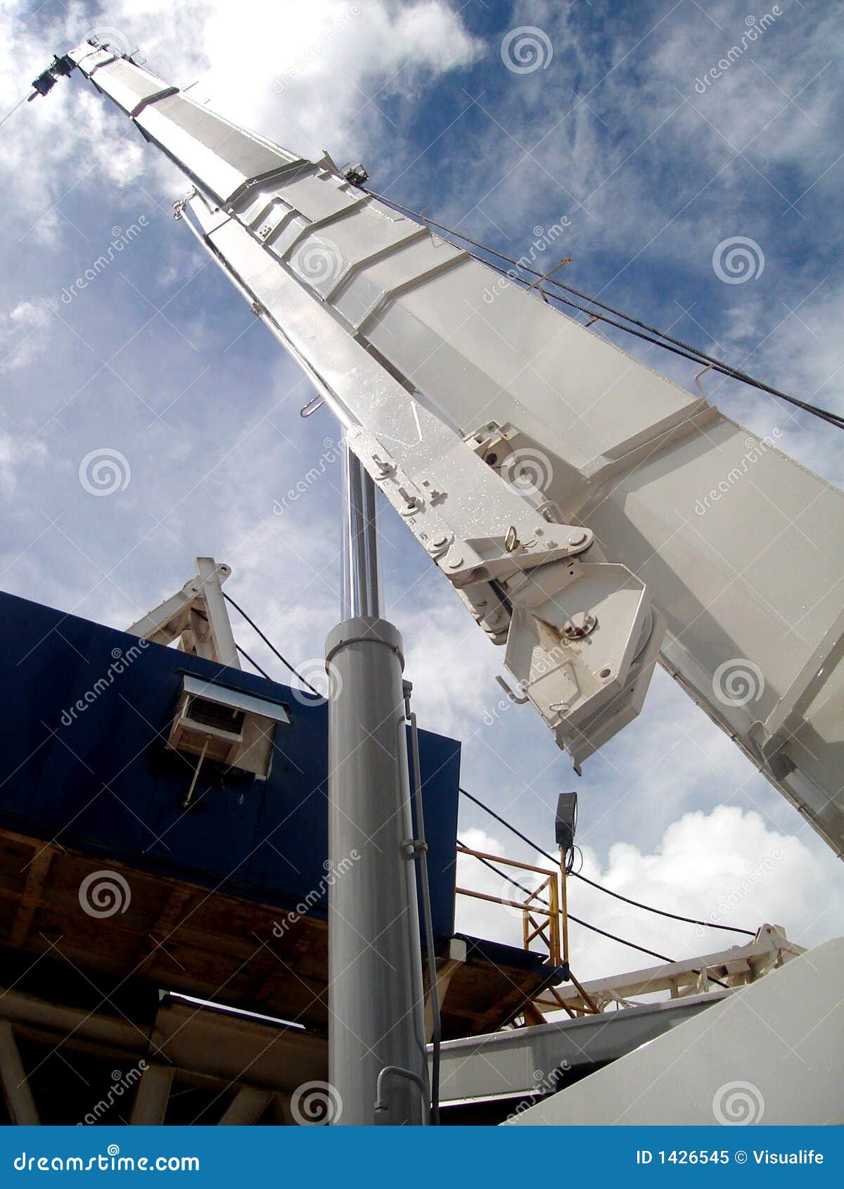 Crane Boom stock image. Image of high, truck, cilinder - 1426545