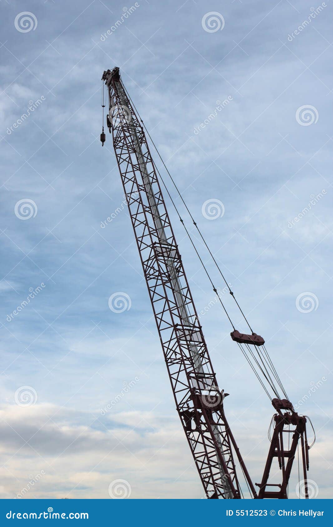 Crane Boom stock image. Image of metal, daytime, tower - 5512523