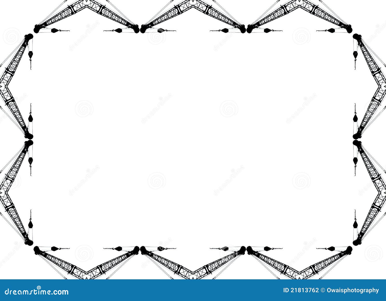 Crane Border stock illustration. Illustration of construction - 21813762