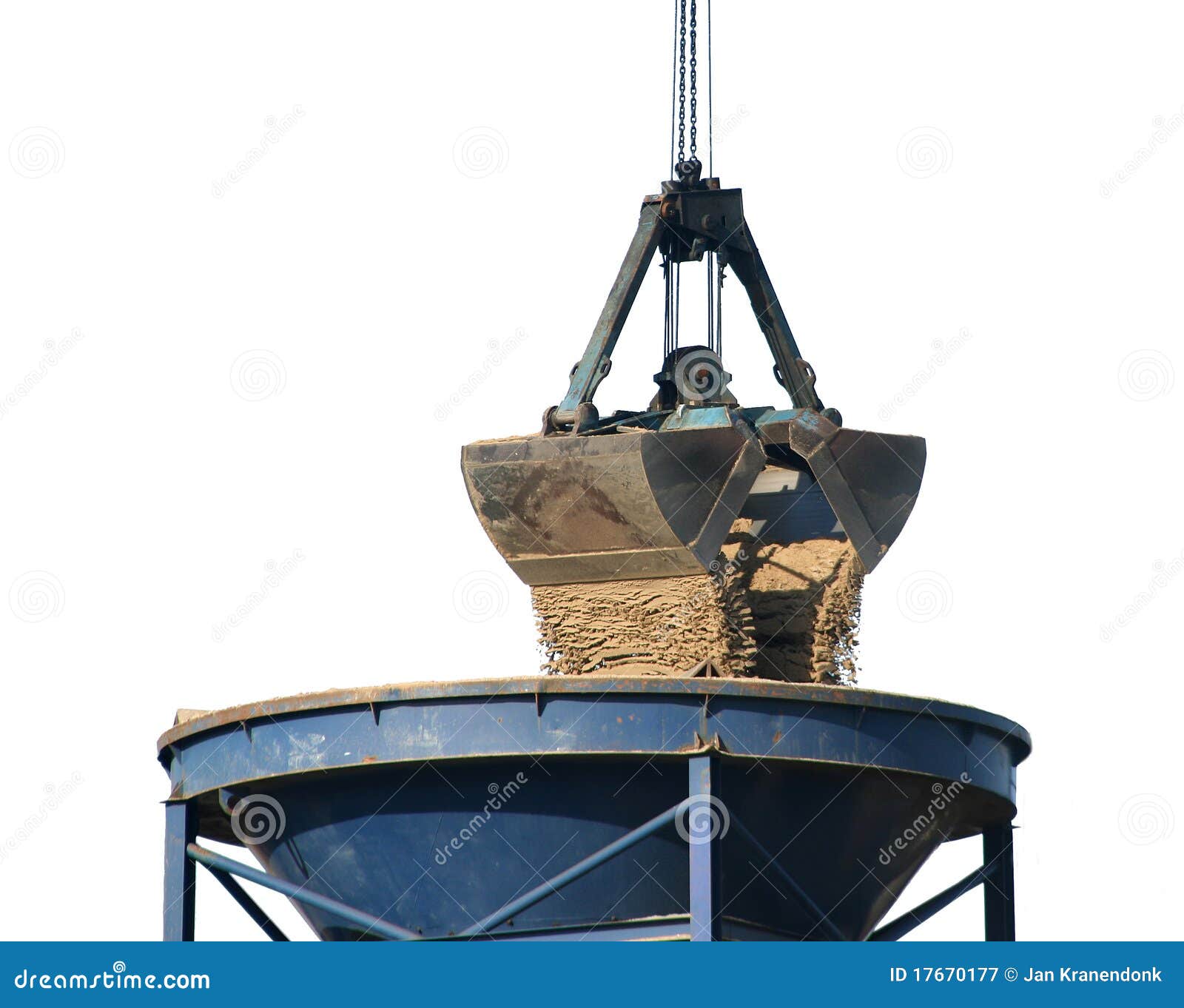 Crane Bucket stock image. Image of storage, dock, gripper - 17670177