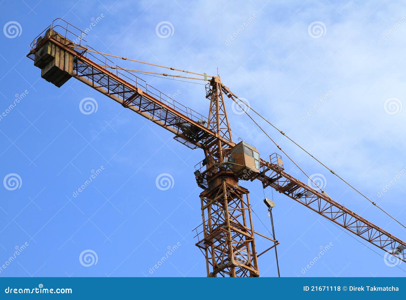 Crane and Building Construction Stock Photo - Image of hoisting ...