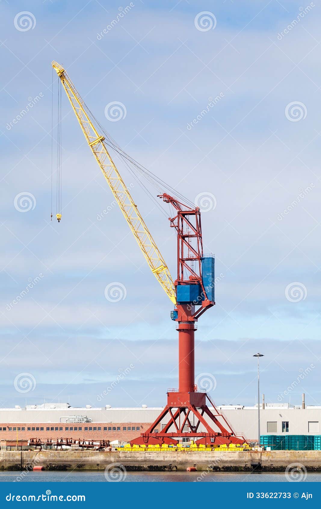 Crane at a Cargo Dock stock image. Image of industry - 33622733