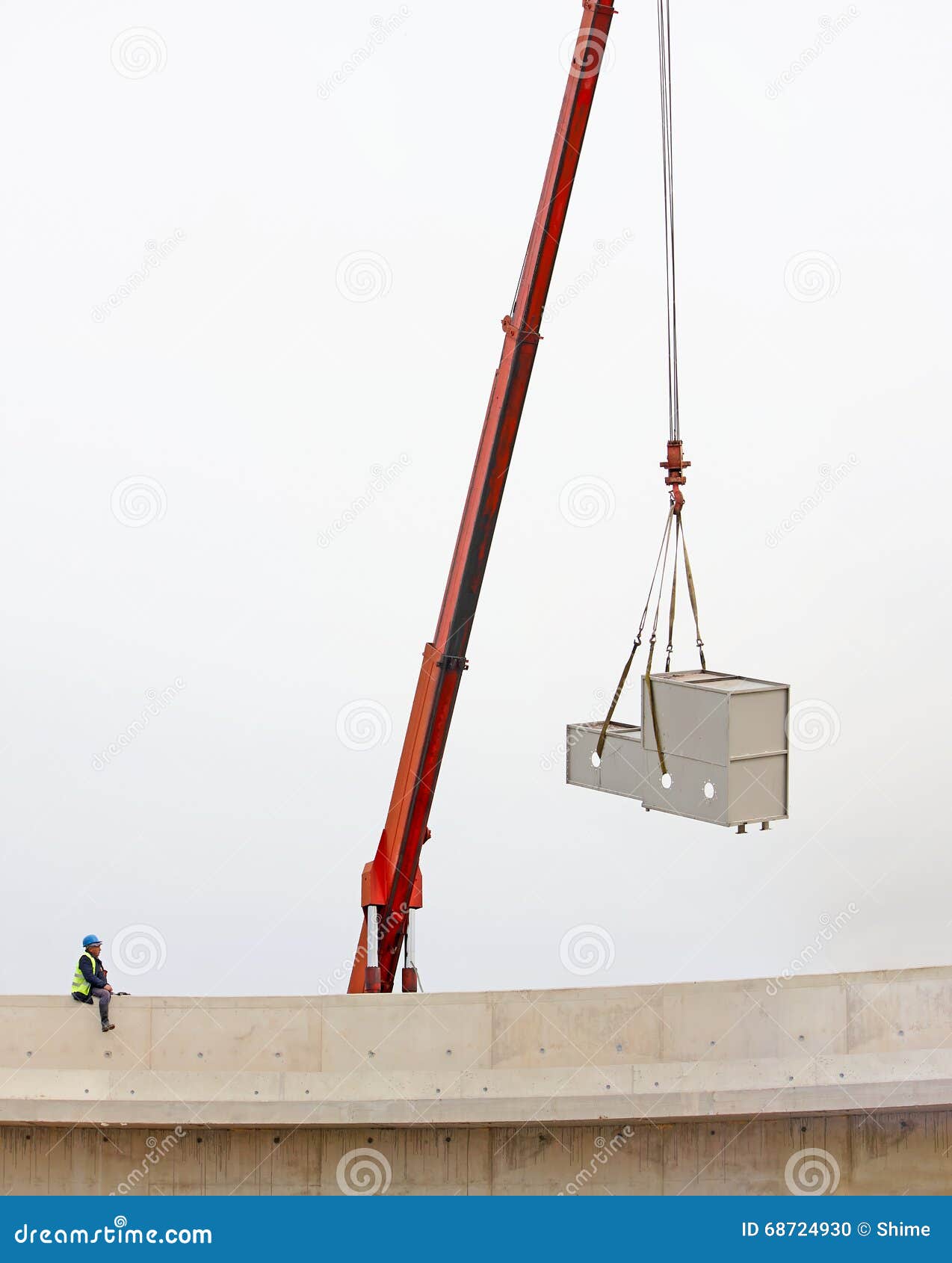 Crane Carrying Pipes Royalty-Free Stock Photo | CartoonDealer.com ...