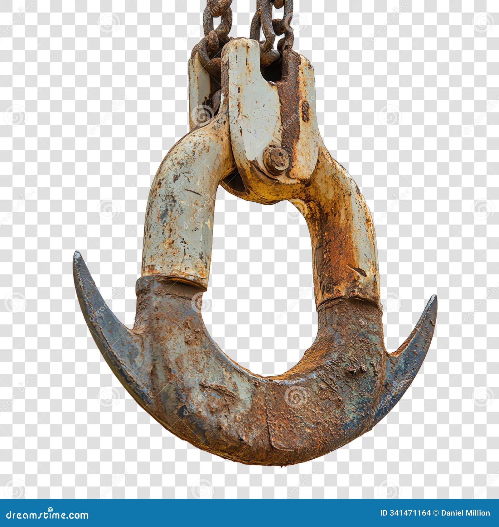 Crane Claw lifting stock photo. Illustration of steel - 341471164