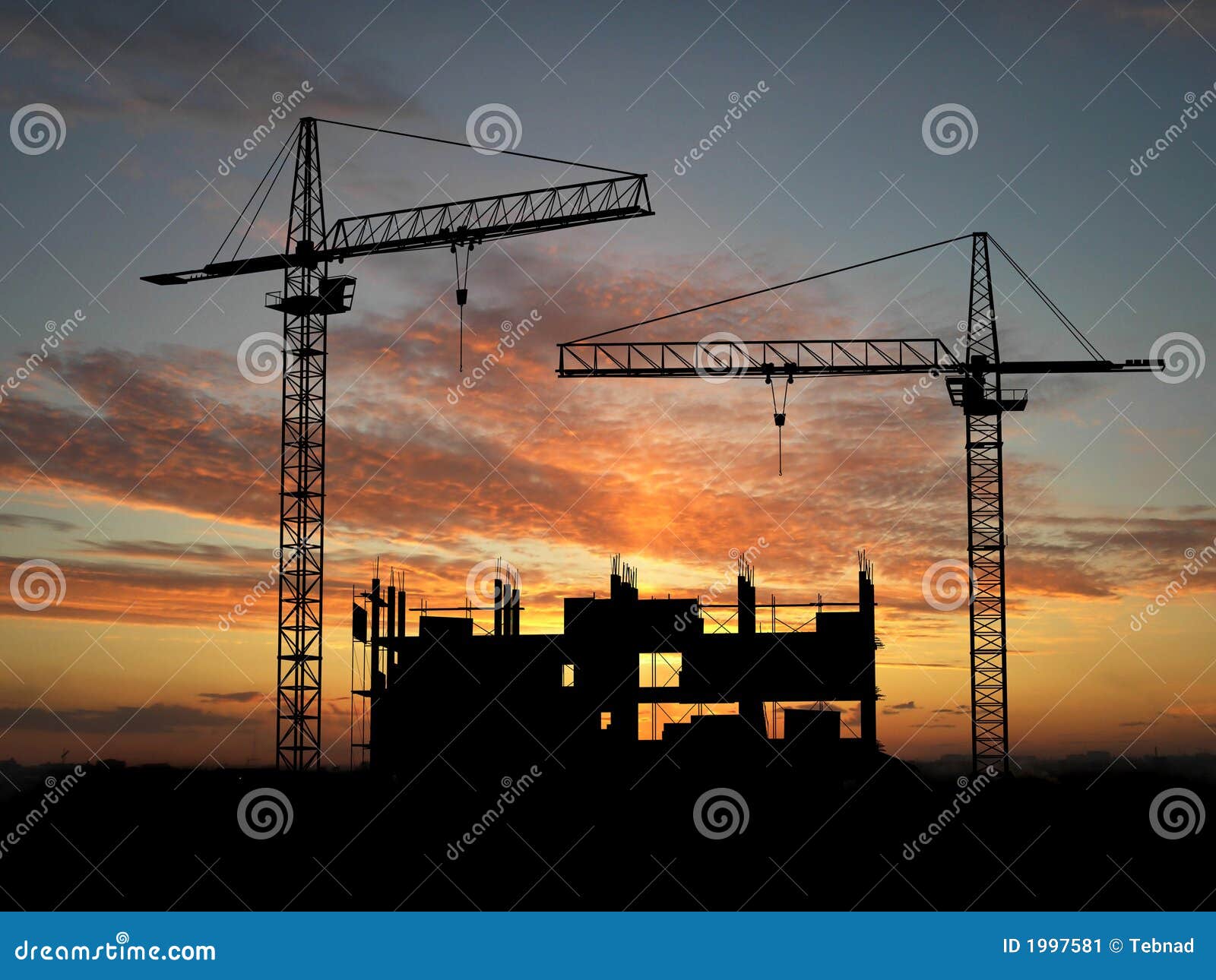 Crane construction stock image. Image of industry, heavy - 1997581