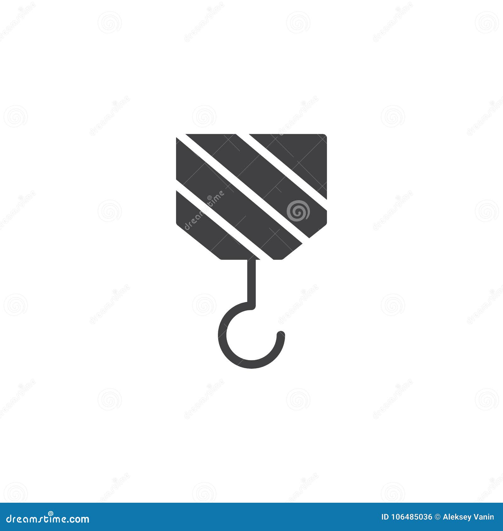 Crane Construction Icon Vector Stock Vector - Illustration of design ...