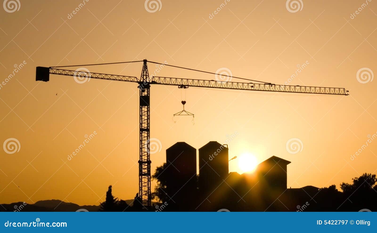 Crane for Construction Industry Stock Image - Image of development ...