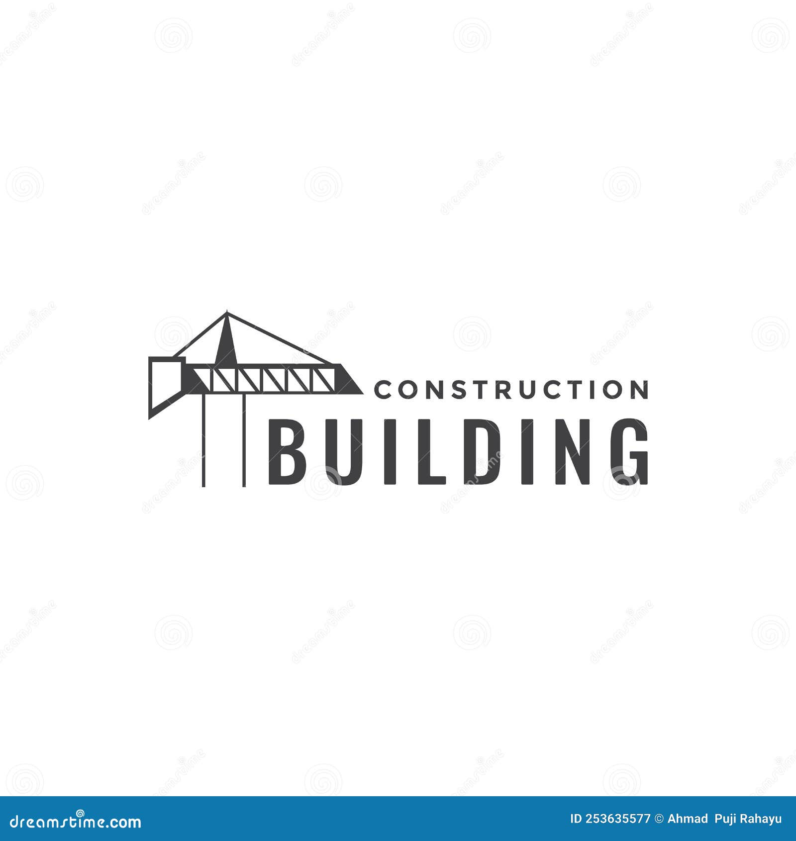 Crane Construction Logo Design Vector Stock Vector - Illustration of ...